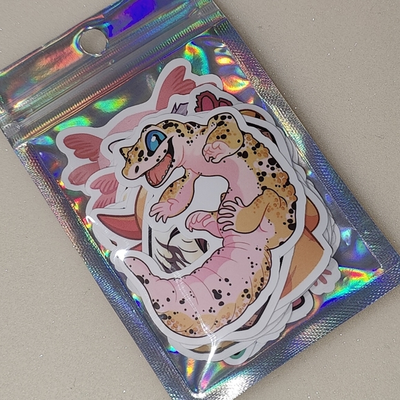 Office | Set Of 23 Cute Axolotl Salamander Stickers | Poshmark